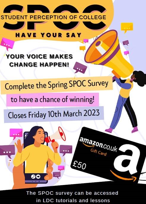 LCLW: Student Perception of College survey (SPOC) March
